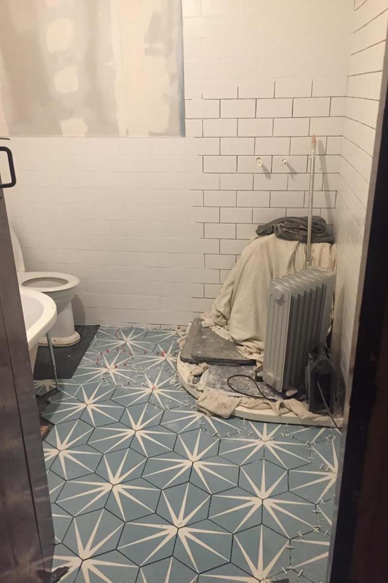 Tiling a bathroom? All in a day's work