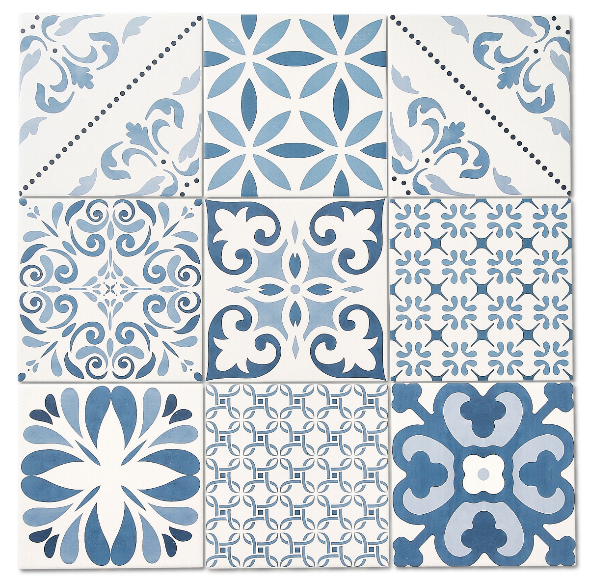 Blue And White Patterned Kitchen Tiles at Zane Morrison blog